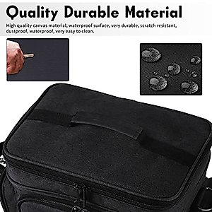 Portable Nintendo Switch Case Large Carrying Storage Bag Compatible with Nintendo Switch/Switch OLED/ Switch Lite, Soft Lining Hard Case for Nintendo Switch Console Pro Controller & Accessories