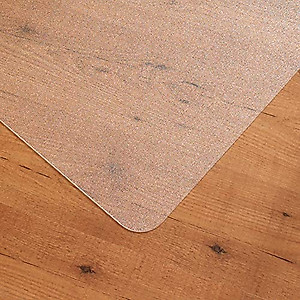 "Floortex Polycarbonate Chair Mat with Lip 48"" x 60"" for Hard Floors", clear (FR1215219LR)