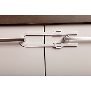 Dreambaby Cabinet Glide Lock Extra Long - Extra Long - Baby Safety Locks (6 Pack)