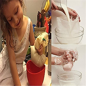 2 Pcs Pro Quality Nut Milk Bag - Big 12"X12" Commercial Grade - Reusable Almond Milk Bag & All Purpose Food Strainer - Fine Mesh Nylon Cheesecloth & Cold Brew Coffee Filter