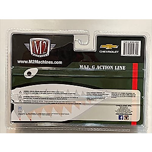 1:64 Scale Diecast Model Car Compatible with 1968 Chevy C60 Truck Flatbed MAJ.G Action Line 39100-HS01 by M2 Machines, Green