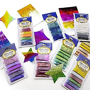 BAZIC Glitter Shaker Iridescent Metallic Color, Sparkling Powder for Kids Slime Paints Crafts Nail Art Polish Skin Halloween Party (12g/Pack), 1-Pack