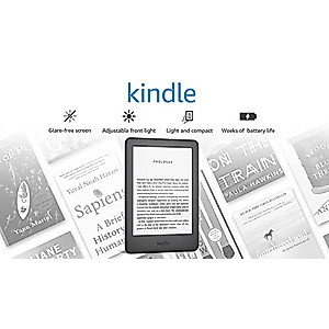Kindle (2019 release)- With a Built-in Front Light - White - Without Lockscreen Ads + 3 Months Free Kindle Unlimited (with auto-renewal)