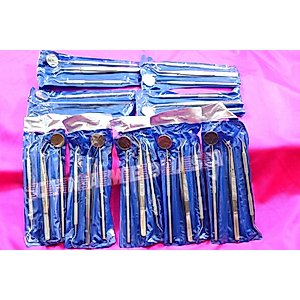 New German Stainless 45 Instruments Basic Dental Set Mirror Explorer College plier 16 of EA