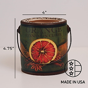 A CHEERFUL GIVER 95hr 20oz Scented Candle - Orange Cinnamon Clove - Multi-Wick Glass Candle - Gifts For Men and Women