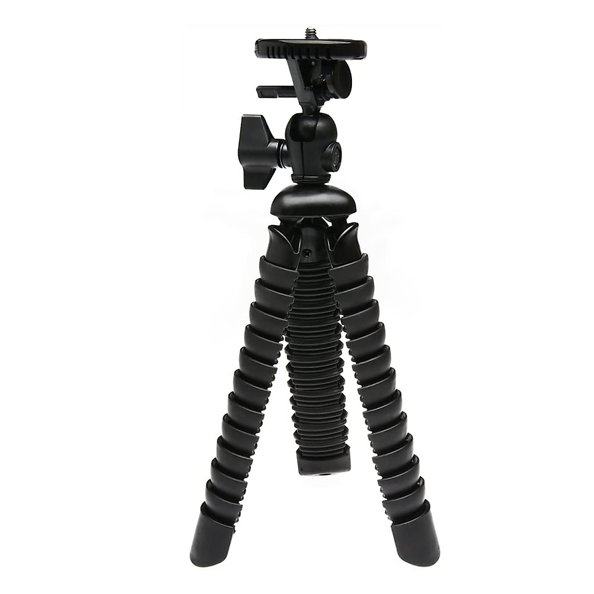 Vivitar Large Rubbarized Spider Tripod, Extends 12 inches and rotates 360 Degrees, VIV-SP-12-BLK , Black
