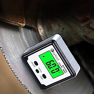 Digital Angle Finder Tool, Lytool Angle GaugeElectronic Level Tool with Bubble Level and Magnetic Base, Digital Inclinometer Angle Measuring Tool for Woodworking, Construction and Machinery