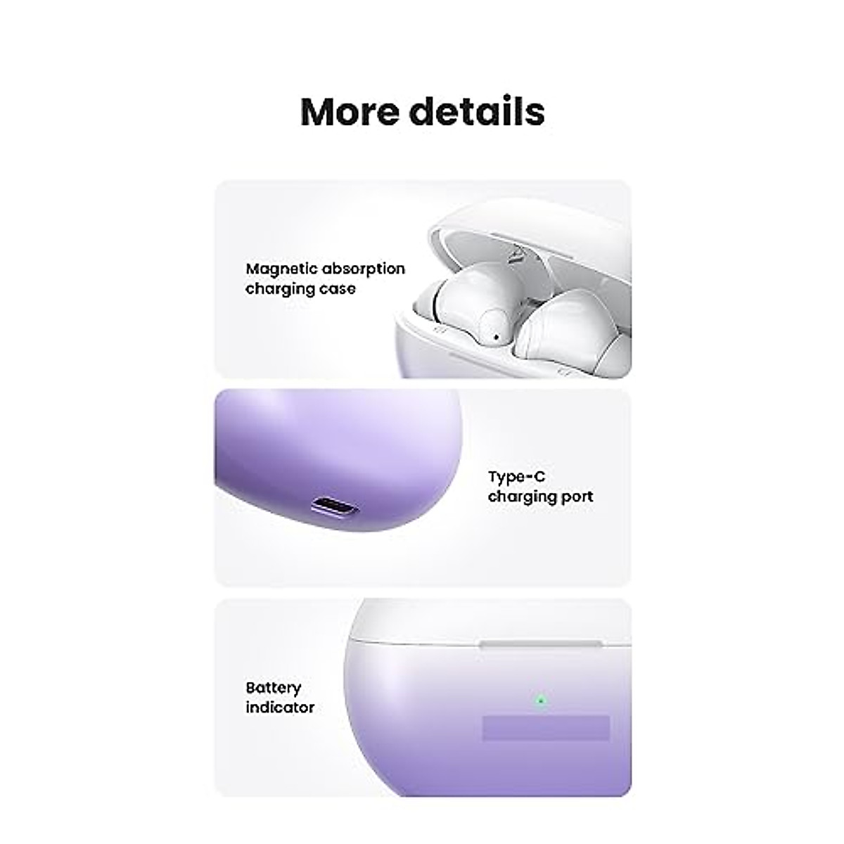 FK Trading Wireless Earbuds Bluetooth 5.3 Earphones for iPhone 14 Pro in Ear Headphones True Stereo Sports Waterproof/Sweatproof Headsets with Microphone - Black