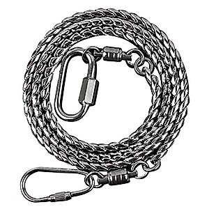 POPETPOP Parrot Foot Anklet Parrot Foot Chain, Stainless Steel Bird Foot Stand Chain with Ring, Parrot Ankle Foot Ring Pet Supplies for Birds Cockatiels Parrot Foot Chain
