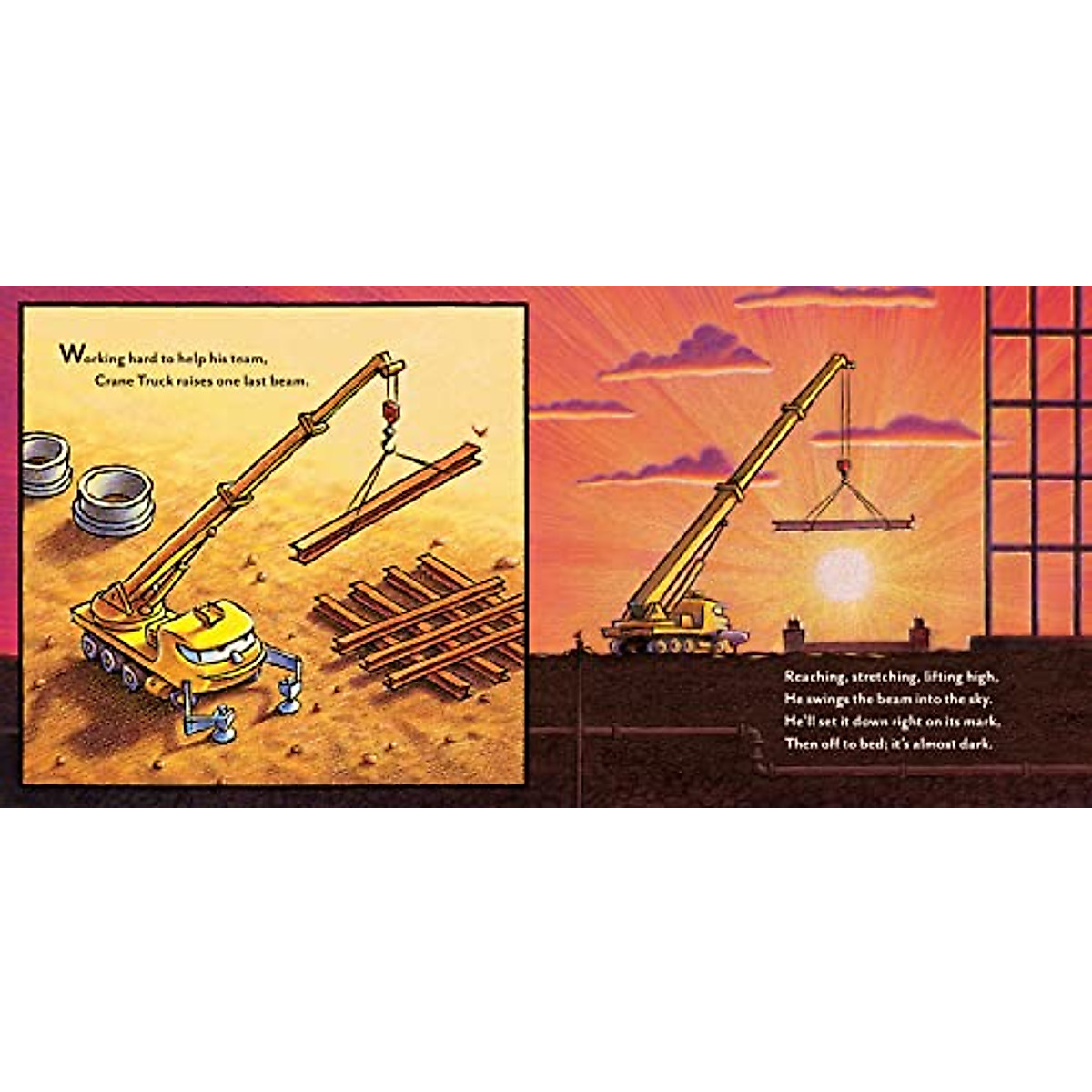Goodnight, Goodnight Construction Site (Board Book for Toddlers, Children's Board Book)
