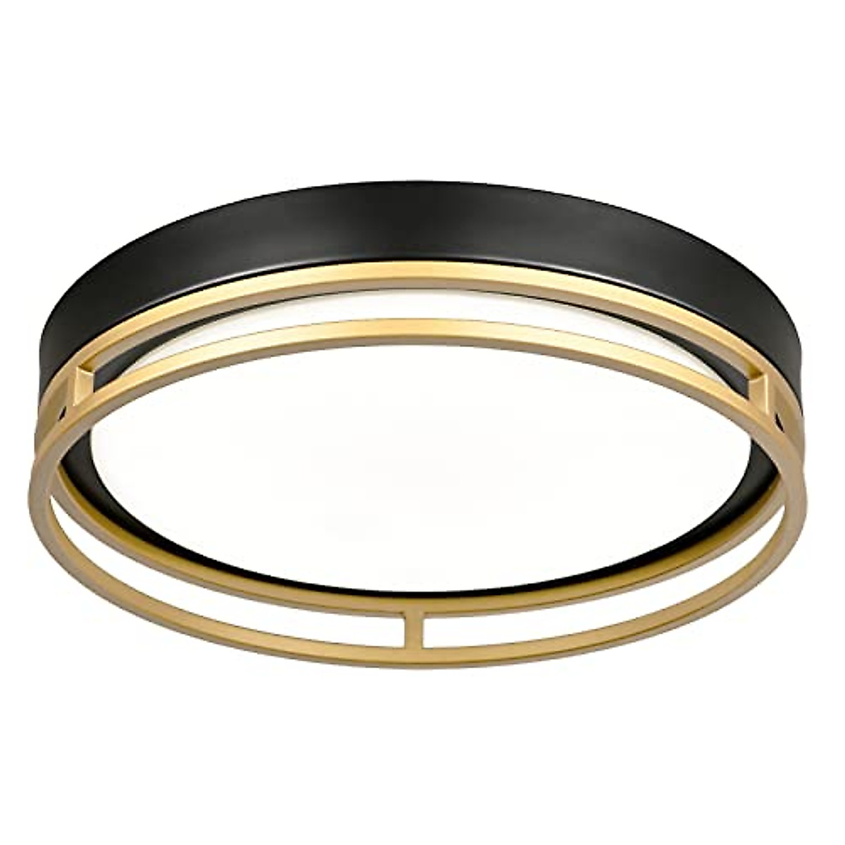 Flynix 12.5 Inch LED Flush Mount Ceiling Light Fixture, 26W, Super Bright 1700 Lumens, 3 Color 3000K/4000K/5000K, Dimmable Ceiling Lamp for Bedroom Hallway Bathroom Kitchen Laundry (Black Gold)