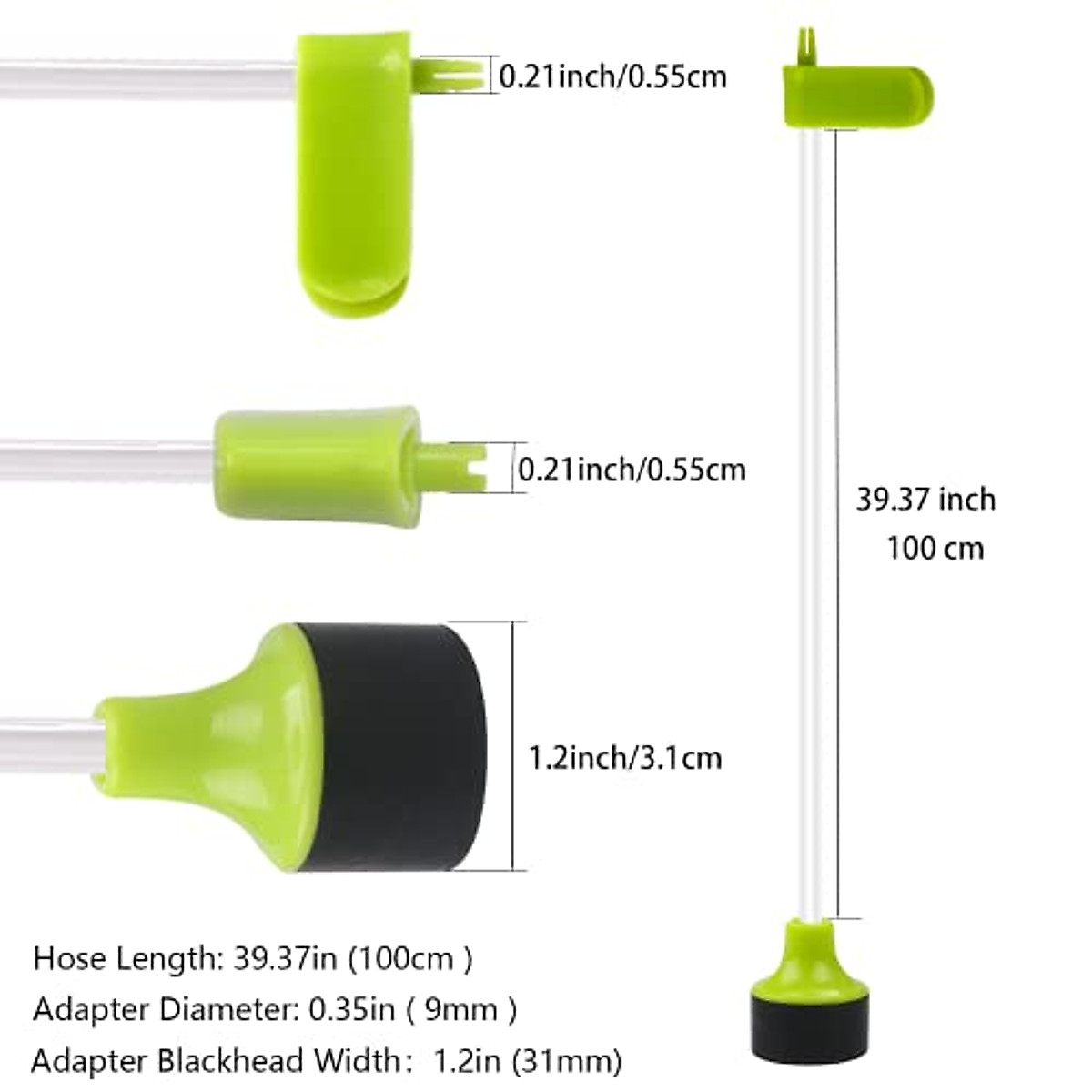 2 piece set Accessory Hose Compatible with FoodSaver ，Compatible FM2000，FA2000， and FM2100 GM FAX12 000 ，Suitable for all sealing zipper bags, wine plugs, seals jar, vacuum sealing agents