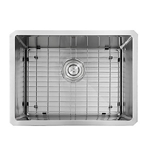 Nantucket Sinks SR2318 23-Inch Small Radius Rectangle Stainless Steel Undermount Kitchen Sink