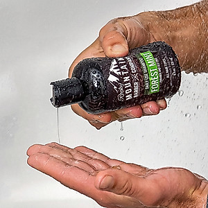 Rocky Mountain Barber Company Men's Shampoo - Tea Tree Oil, Peppermint & Eucalyptus for All Hair Types