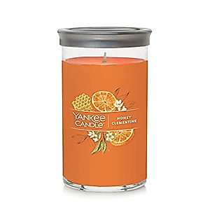 Yankee Candle Honey Clementine Signature Medium Pillar Candle, 14.25oz