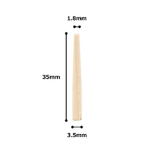 KAKURI Taper Drill Bit for Wooden Nails 9/64 inch (3.5mm), 1/4 inch Hex Shank, Titanium Coated