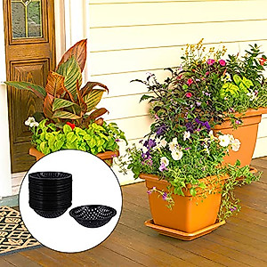 20pcs flower pot gaskets Flower Pot Hole Mesh Pad Round Bowl Shape Bonsai Pot Bottom Grid Mat Mesh Plant Pot Garden Drainage Mesh Hole Screens Size flower pot hole mesh mat M flowerpot bottom mat