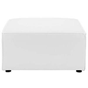 Modway EEI-4211-WHI Saybrook Patio Sectional Ottoman in White, 29.5 x 29.5 x 15.5