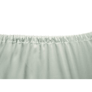 Crib Fitted Sheet by Pure Bamboo, Genuine 100% Organic Viscose Derived from Bamboo, Luxuriously Soft, Ultimate Cooling, Fits Standard Size Crib Mattress (Sea Glass)