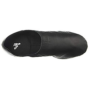 Leo Women's GIOFLEX Jazz Boot Dance Shoe, Black, 6 Medium US