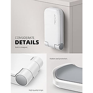 Lamicall Headphone Stand, Sticky Headset Hanger - 2 Pack Adhesive Headphone Holder Hook Mount, Headset Holder Clip Under Desk, Earphone Clamp for Airpods Max, HyperX, Sennheiser, White