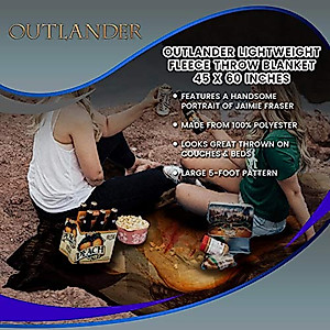 Outlander Lightweight Fleece Throw Blanket | 45 x 60 Inches