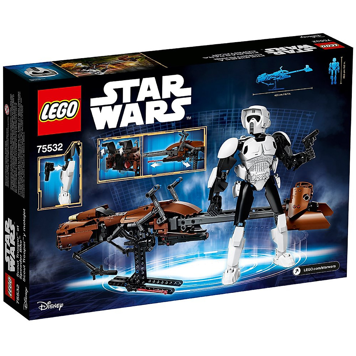 LEGO Star Wars Scout Trooper & Speeder Bike 75532 Building Kit