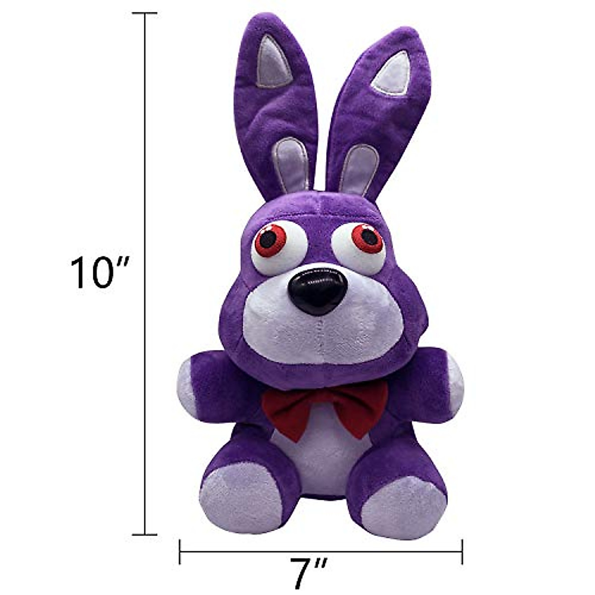 Foxy FNAF Nights Plush Toys - Bonnie Plush Stuffed Animal Rabbit Plush Toy for Children, Boys & Girls Gift, Purple, 10 Inches
