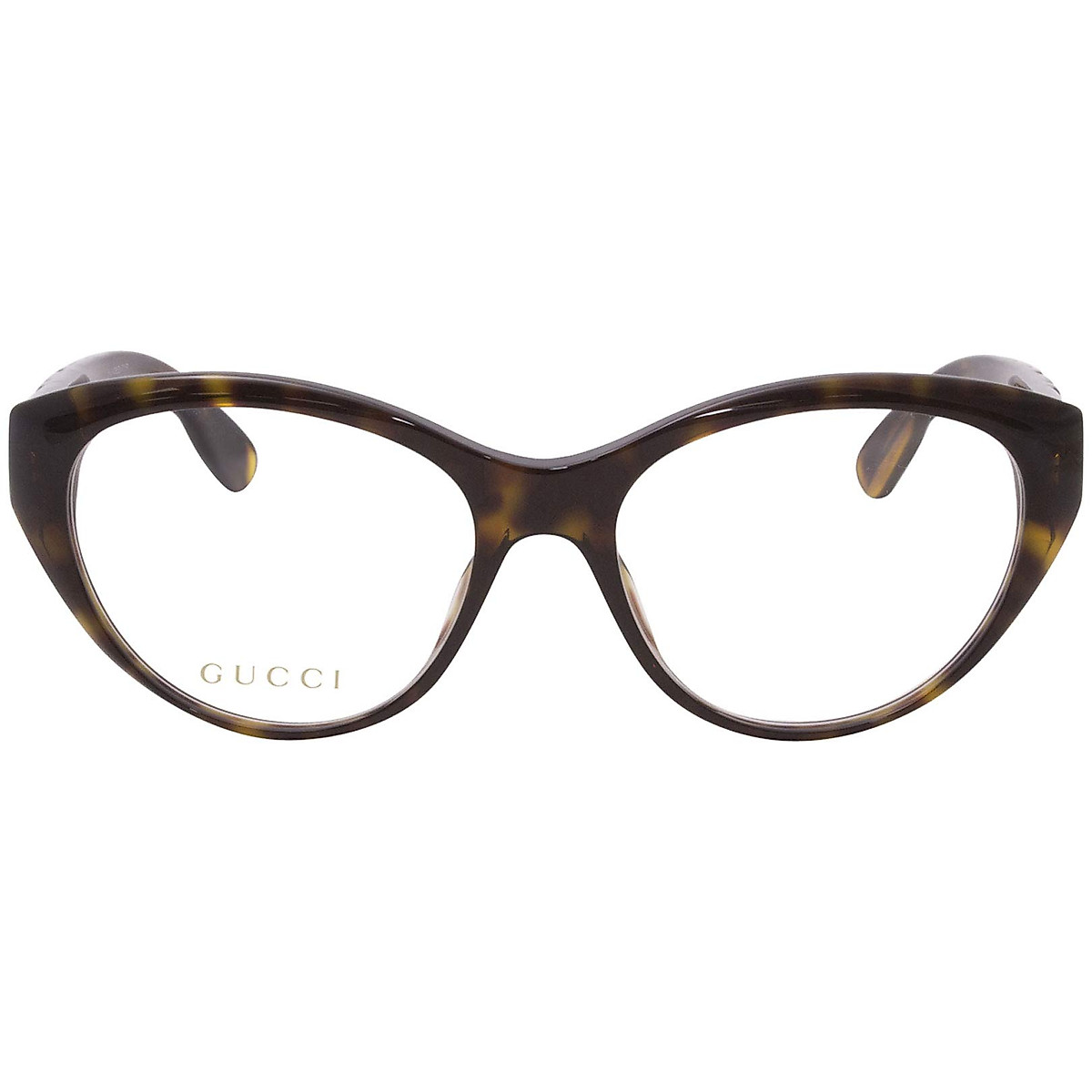 Gucci GG0812O 002 Eyeglasses Women's Havana/Gold Full Rim Optical Frame 54mm