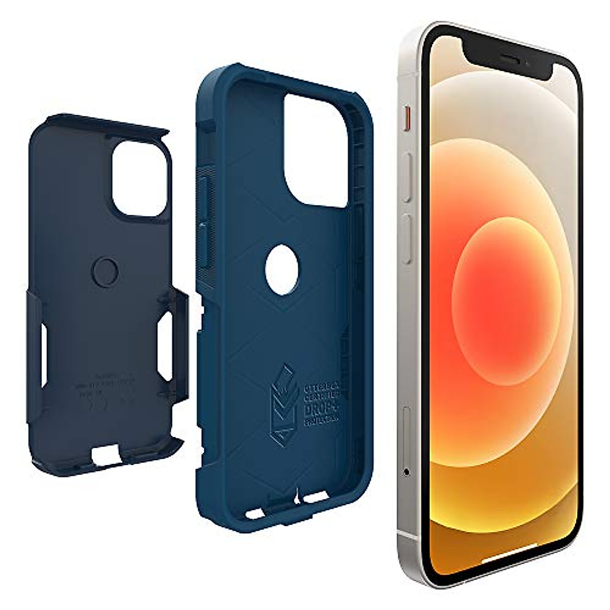 OtterBox COMMUTER SERIES Case for iPhone 12 mini - BESPOKE WAY (BLAZER BLUE/STORMY SEAS BLUE)