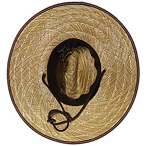 Quiksilver mens Dredged Protection Straw Lifeguard Sun Hat, India Ink Dredged, Large-X-Large US