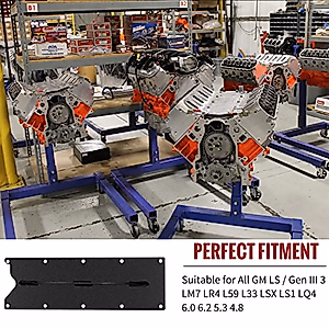 Bzsunway Heavy Duty LS Engine Lift Plate for LS LSX LS1 LS2 LS3 LQ4 6.0 6.2 5.3 4.8 Gen III