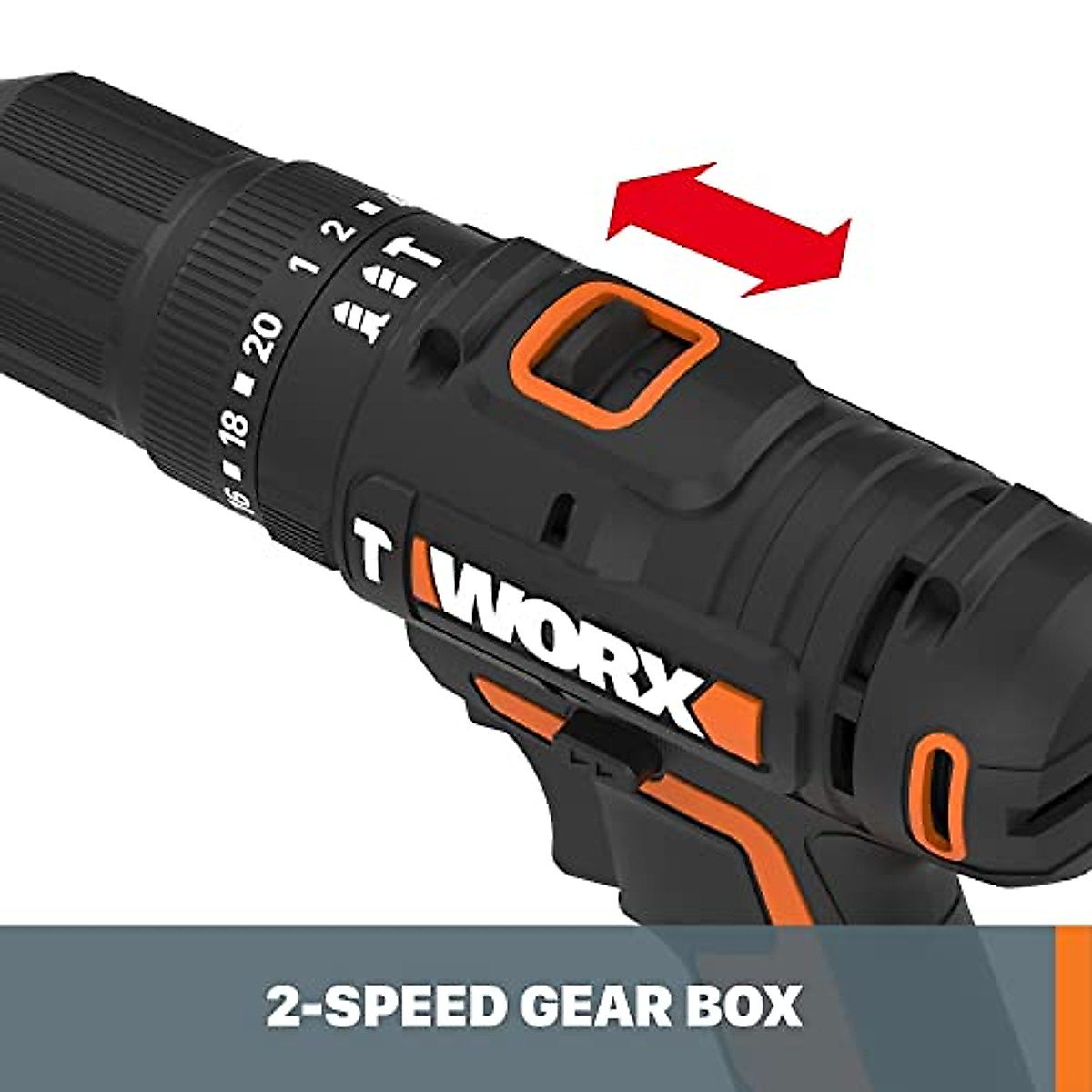 Worx 1/2” Hammer Drill Power Share - WX370L.9 (Tool Only)