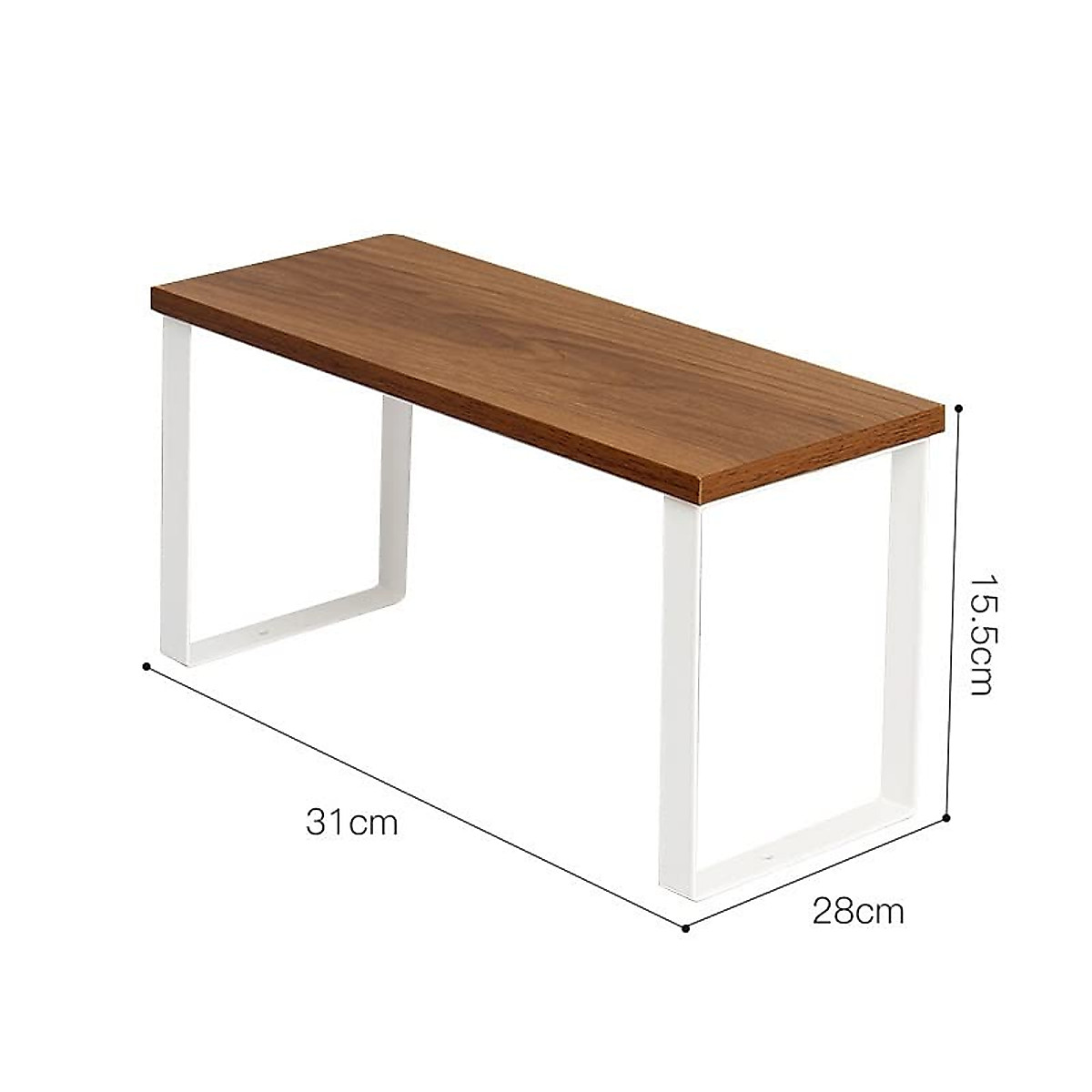 TJLSS Wooden Storage Racks Finishing Shelf Bookshelf Desktop Shelf for Toilet Home