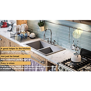 MBZ Bread Scooper,Bagel Scooper with Comfortably Grip to Make Room or Serrate Edge for Bread,Bagel.QuickandEasy, Light Gray