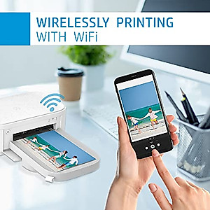 HP Sprocket Studio Plus WiFi Printer – Wirelessly Prints 4x6” Photos from Your iOS & Android Device