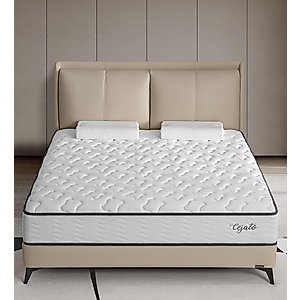 Cejato King Size Mattress,12 Inch Hybrid Mattress in a Box with Gel Memory Foam,Individually Wrapped Pocket Coils Innerspring,Pressure-Relieving and Supportive.