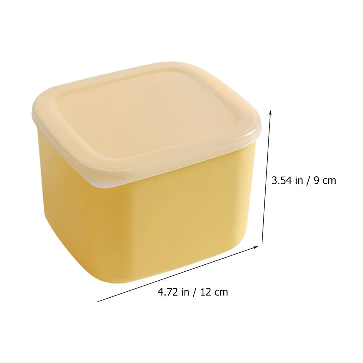 Luxshiny Cheese Storage Container Cheese Slice Holder Cheese Saver Keeper with Lid Meal Prep Food Organizer Airtight Keep Cheese Fresh for Fridge Bento Lunch Box S
