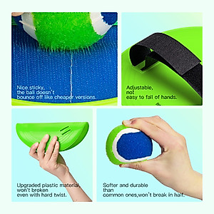 EVERICH TOY Beach Toys Outdoor Games for Kids Ages 3-10-Yard Lawn Games Ball Catch Games Paddle Toss-Upgraded Version Outside Games for Kids/Family Boys and Girls Gifts