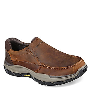 Skechers Men's, Relaxed Fit: Respected - Catel Slip-On - Wide Width Dark Brown 14 W