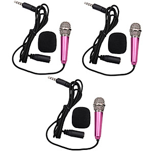 ERINGOGO 3pcs Mini Wireless Speakers for Computer Wire Connect Mic Speaker Machine Wireless Mic Wireless Computer Speakers Small Microphone Mic for Phone USB Mic Electric Wire Handheld