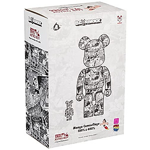 Hung Hing Toys TZKH-001 Astro Boy Comic Camouflage Pattern bearbrick 400% & 100%