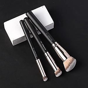 Foundation Brush for Liquid Makeup,Under Eye Concealer Brush Kabuki Set Small Angled Face Cream Blending Air Brushes Dense