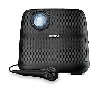 ION Audio Projector Deluxe HD Battery/AC Powered 720p HD LED Bluetooth-Enabled Projector with Powerful Speaker