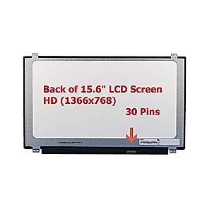 Fullcom New 15.6" Screen Compatible with Samsung LTN156AT39-H01 fit LTN156AT39-L01 LTN156AT39-P01 HD 1366X768 WXGA Slim Laptop LED LCD Replacement