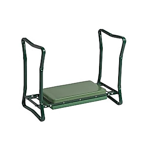 Gardener's Supply Company Garden Kneeler and Portable Stool | Extra Wide & Soft Kneeler for Outdoor Flower Beds and Raised Bed Planting | Ideal Gardening Gifts for Grandparents & Senior Gardeners