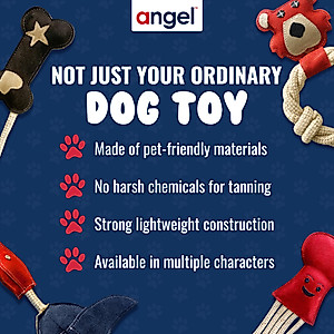 Angel Pet Supplies Bear Natural Rope Dog Toy | Handmade & Durable Dog Toys | Interactive Play & Mental Stimulation | Handmade Puppy Toys and Dog Toys