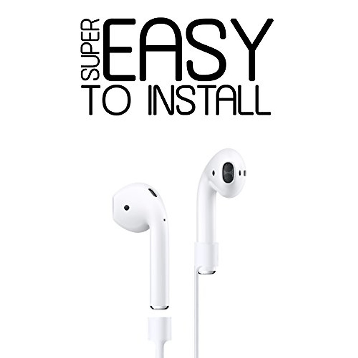innoGadgets Strap for Apple AirPods | Smart Accessory – Never Lose Your AirPod | Connector Wire Cable Cord for AirPods | White - 22 inches