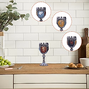 Medieval Dragon Goblet, Dragon Wine Goblet Chalice Cup Wine Glass Chalice Goblet Unique Stainless Steel Drinking Vessel for Cocktail Beer Birthday Gift Dragon Collector Themed Party Decoration Prop