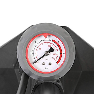 Bicycle Floor Air Pump with 170PSI Gauge High Pressure Bike Tire S8V0